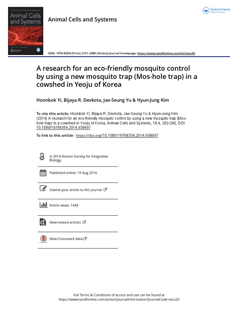 A Research For An Eco Friendly Mosquito Control by Using A New Mosquito ...