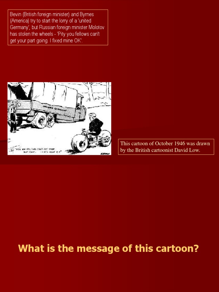 This Cartoon of October 1946 Was Drawn by The British Cartoonist David ...