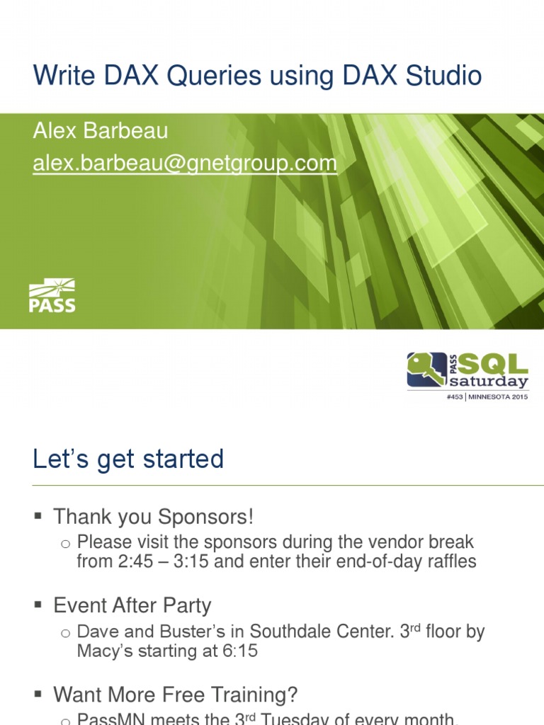 Write DAX Queries Using DAX Studio | PDF | Data Management | Computing