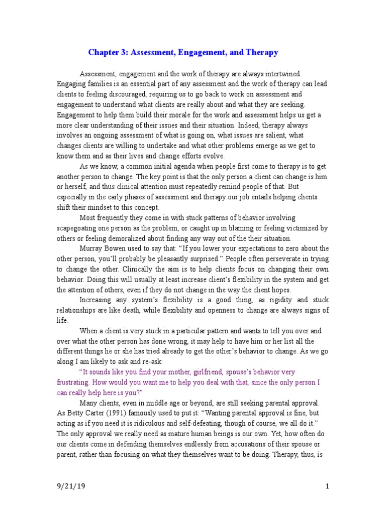 Therapy Engagement and Assessment Strategies | PDF | Psychotherapy | Grief