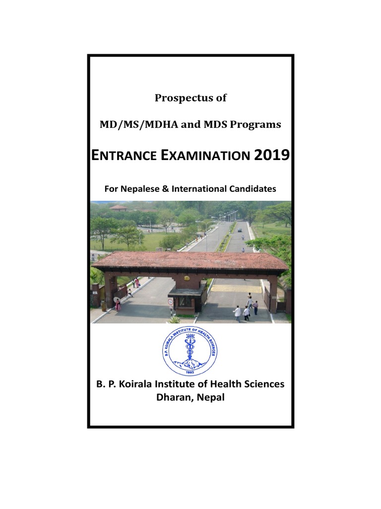 BPKIHS | PDF | Doctor Of Medicine | Dental Degree