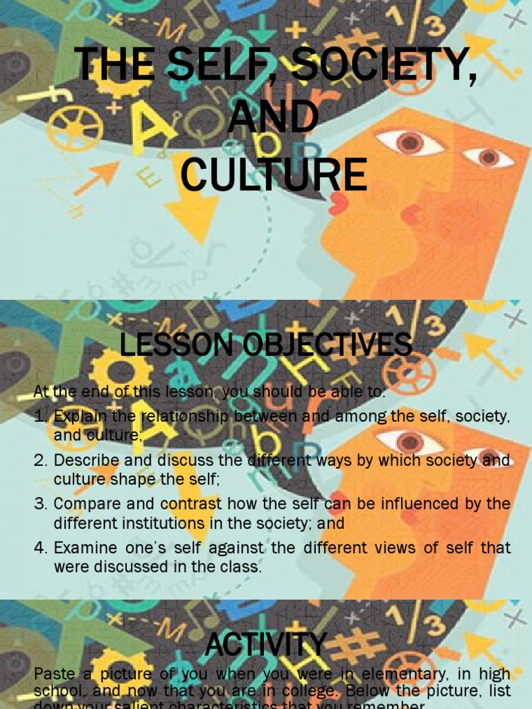 Understanding Self in Society and Culture | PDF | Self | Identity ...