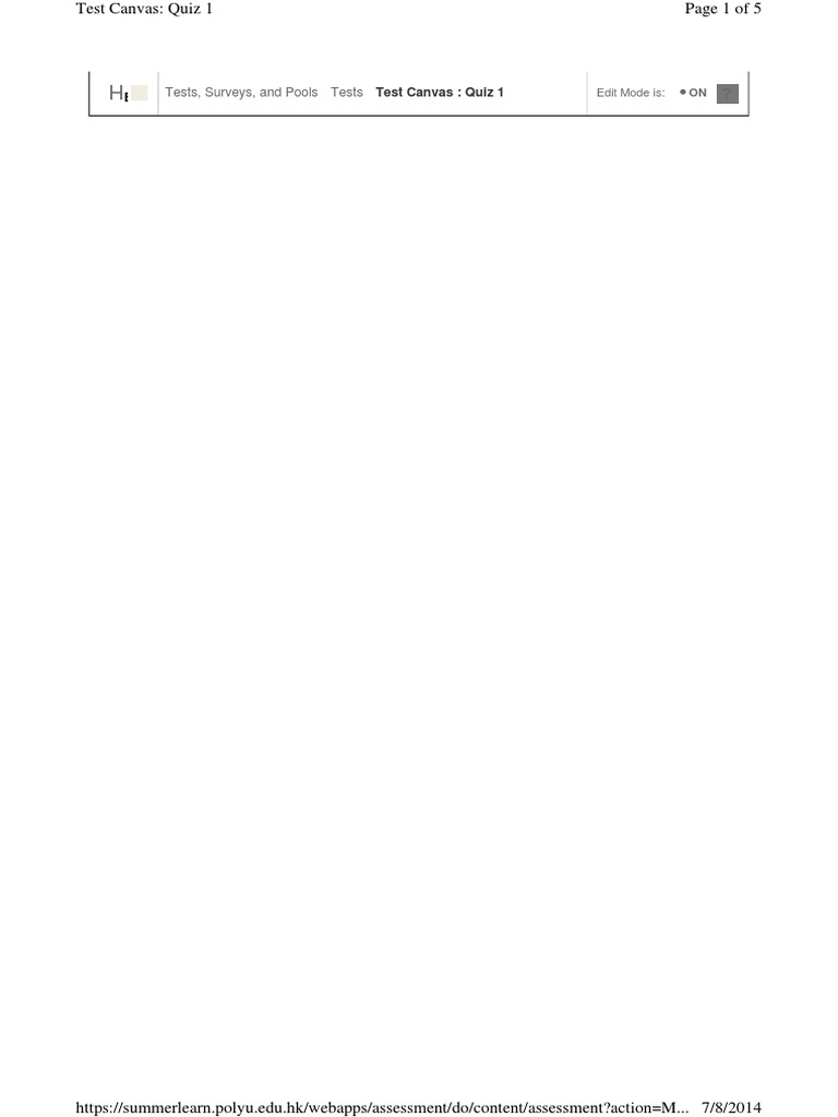 Quiz 1 Answer PDF Multiple Choice Computing