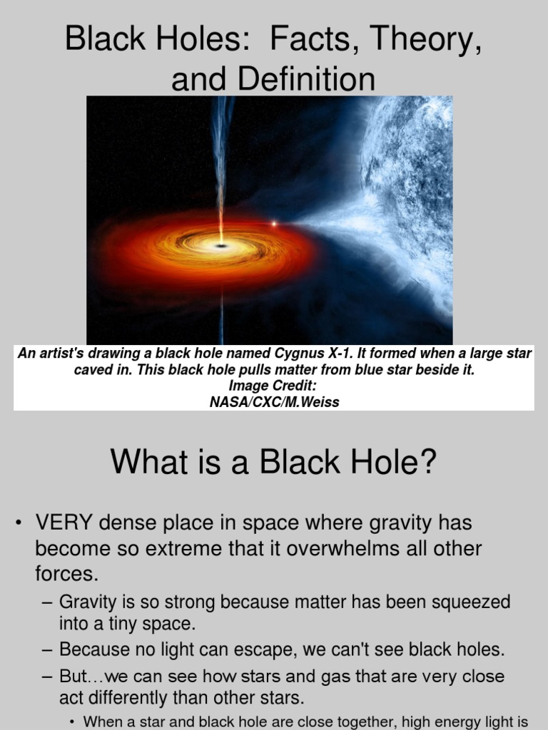 Black Hole Definition