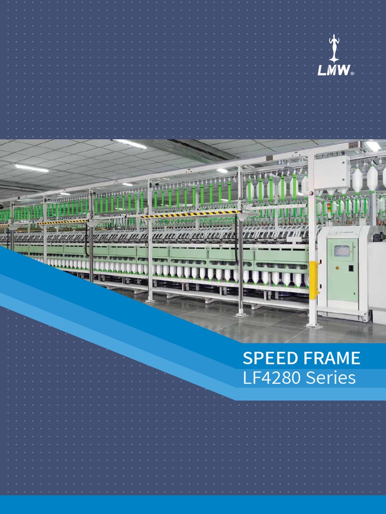 LMW Speed Frame LF4280 Thô | PDF | Electric Motor | Manufactured Goods