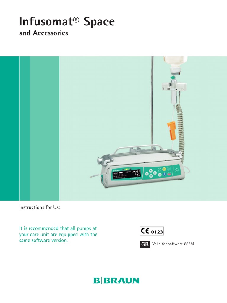 Operating Manual Infusomat Space PDF | PDF | Intravenous Therapy | Pump