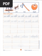 Vikas Alphabet Cursive Letters | PDF