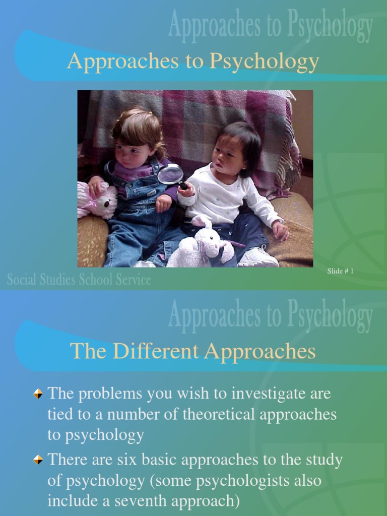 Approaches To Psychology: Slide # 1 | PDF