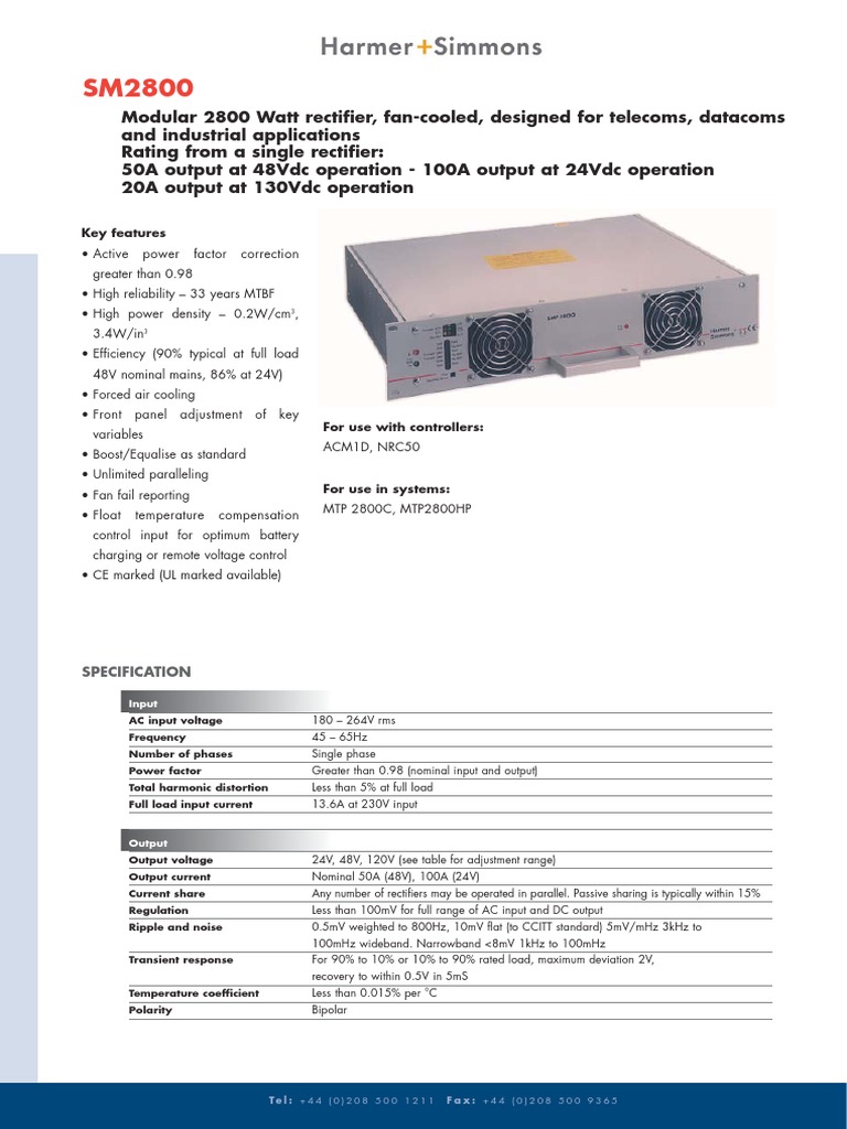 SM2800 | PDF | Rectifier | Electrical Engineering