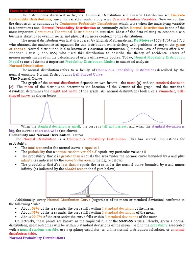 Understanding Normal Distribution | PDF | Normal Distribution ...