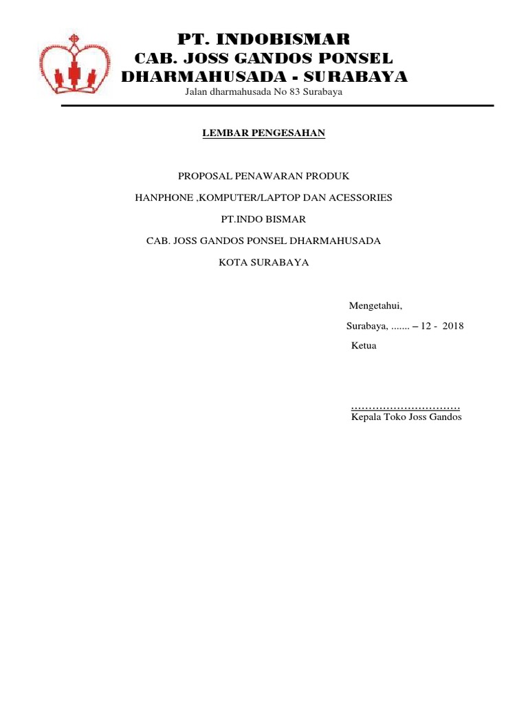 Proposal Penawaran Produk | PDF