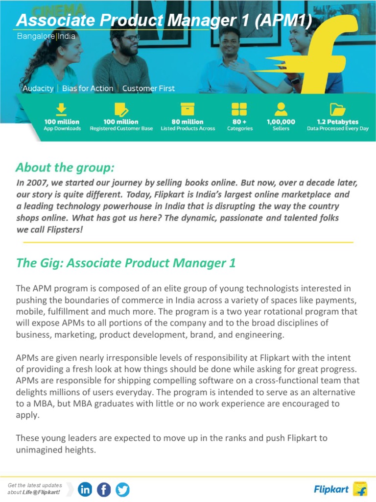 Flipkart APM Profile | PDF | Smartphone | Computing And Information Technology