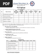 Poem Recitation Score Sheet | PDF