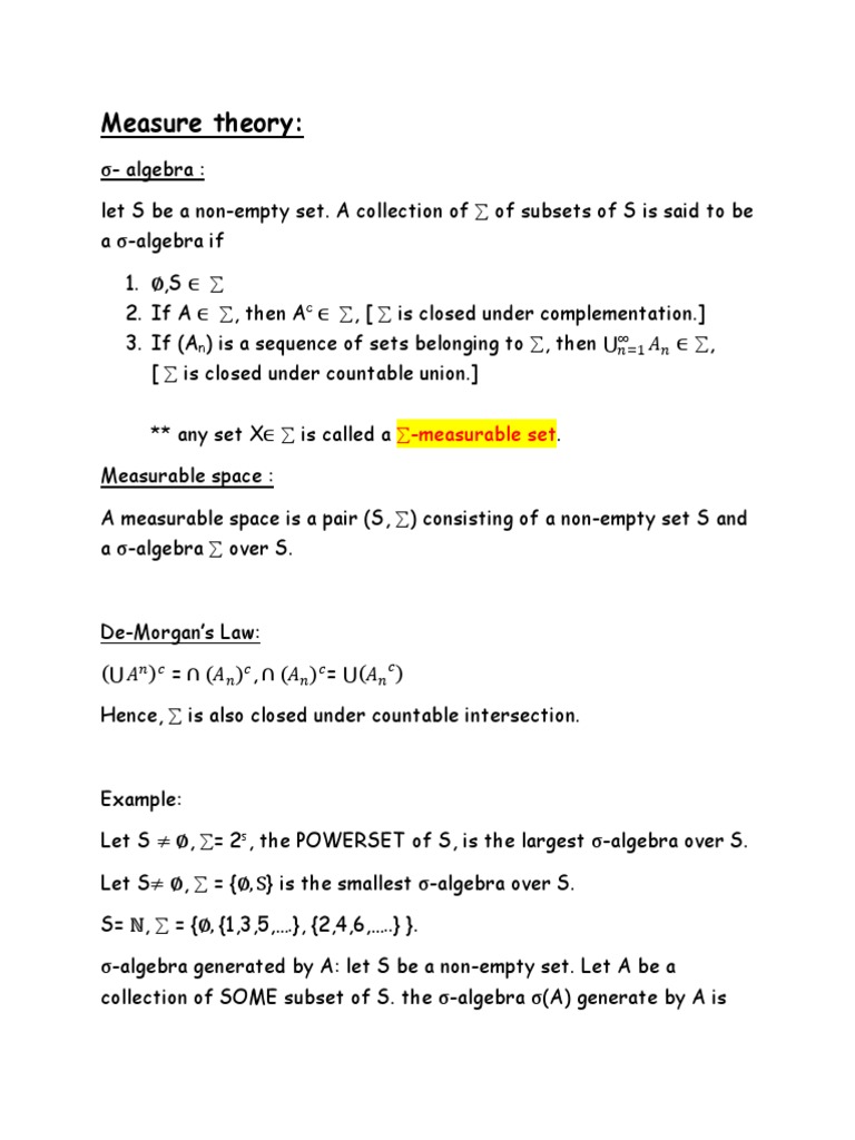 Fundamental of Financial Mathematics | PDF | Measure Theory ...