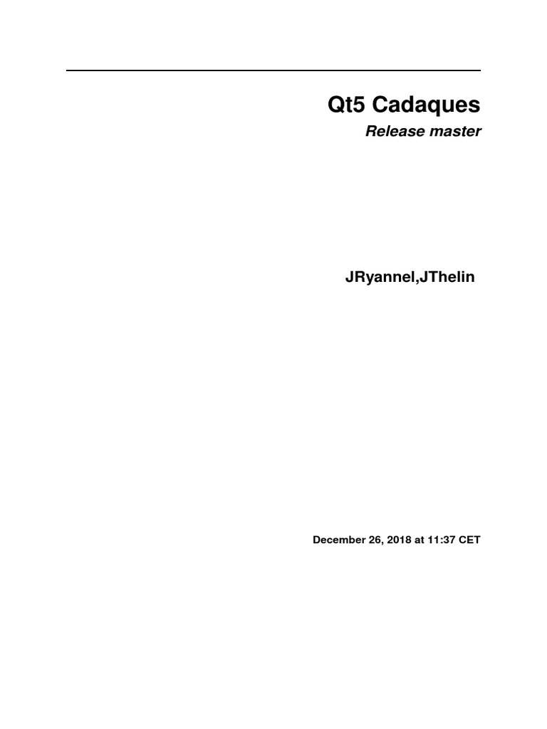 qt5 Cadaques PDF | PDF | Widget (Gui) | Graphical User Interfaces