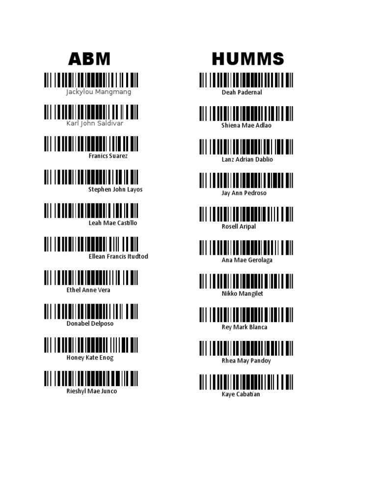 SHS Barcode | PDF