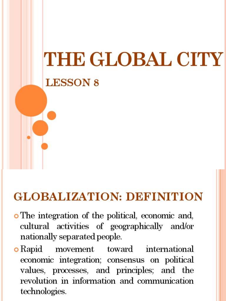The Global City | PDF | Globalization | Space