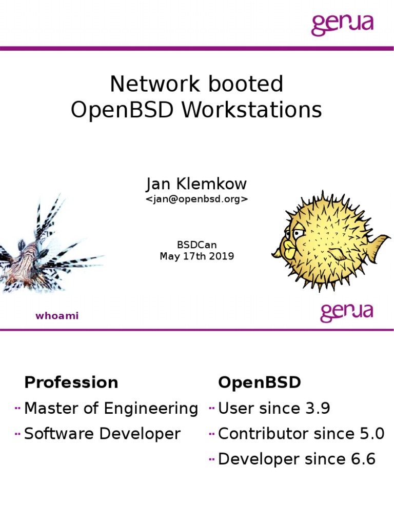 Network Booted Openbsd Workstations: Jan Klemkow | PDF | Booting ...