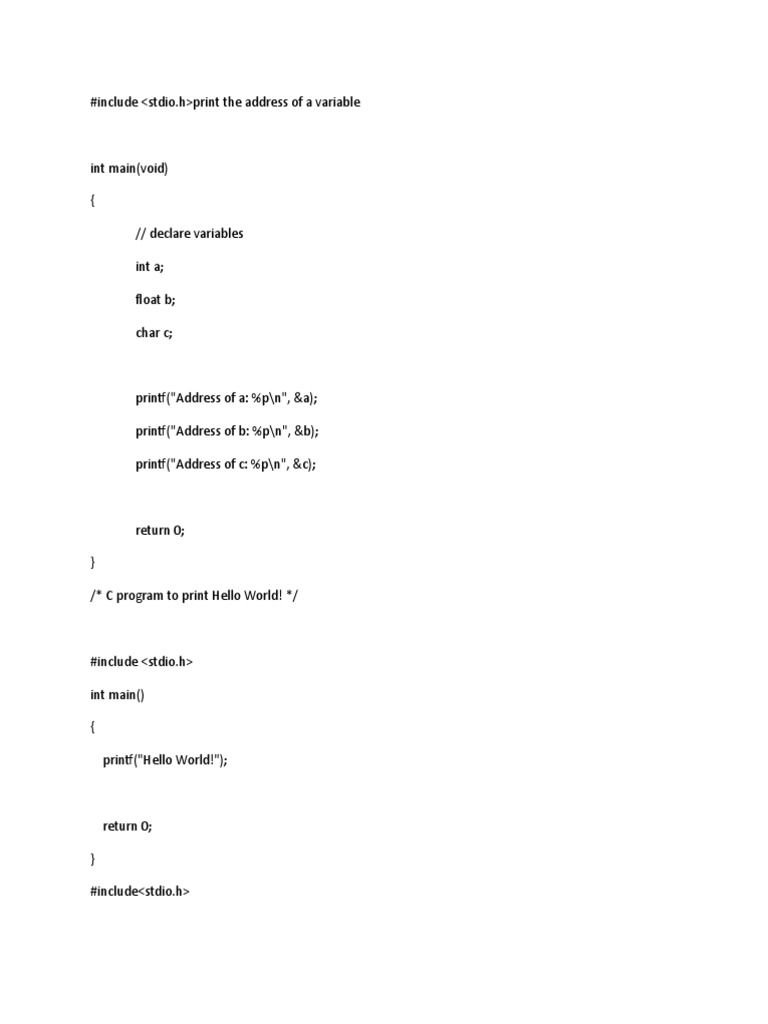 C Program | PDF | Division (Mathematics) | Computer Programming