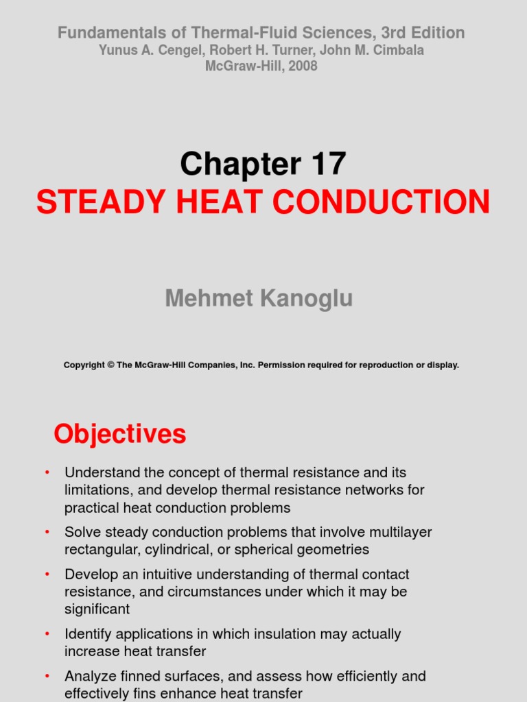 Chapter 17 Solver Heat Conduction | PDF | Heat Transfer | Thermal Conduction