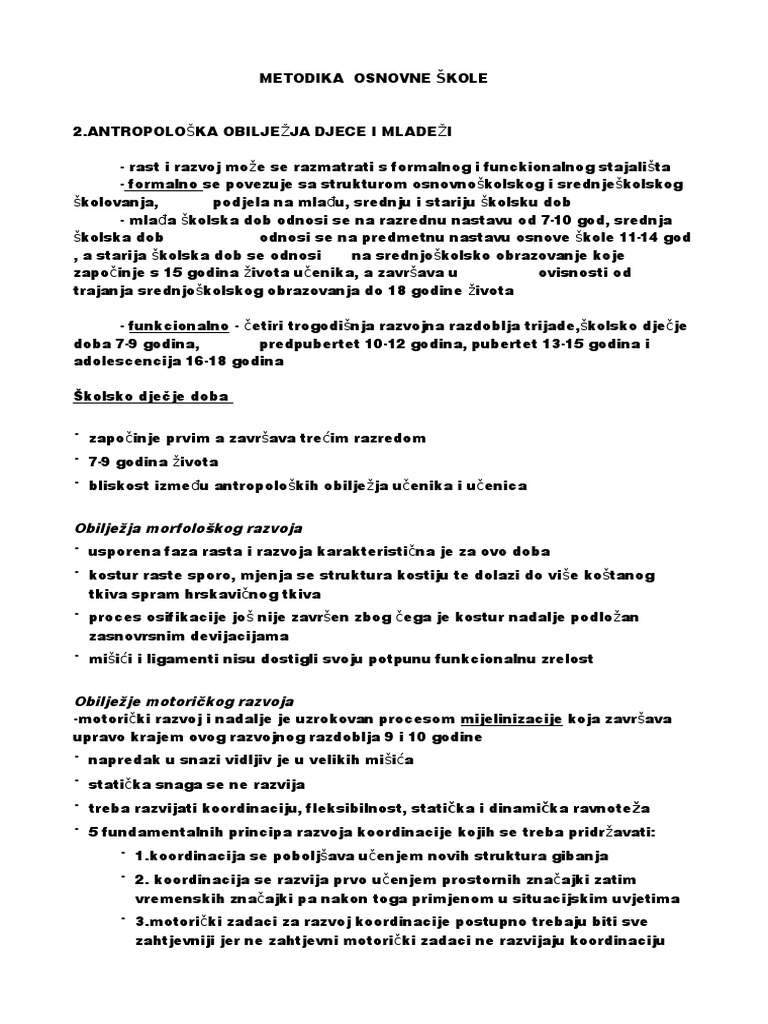 Skripta Metodika | PDF