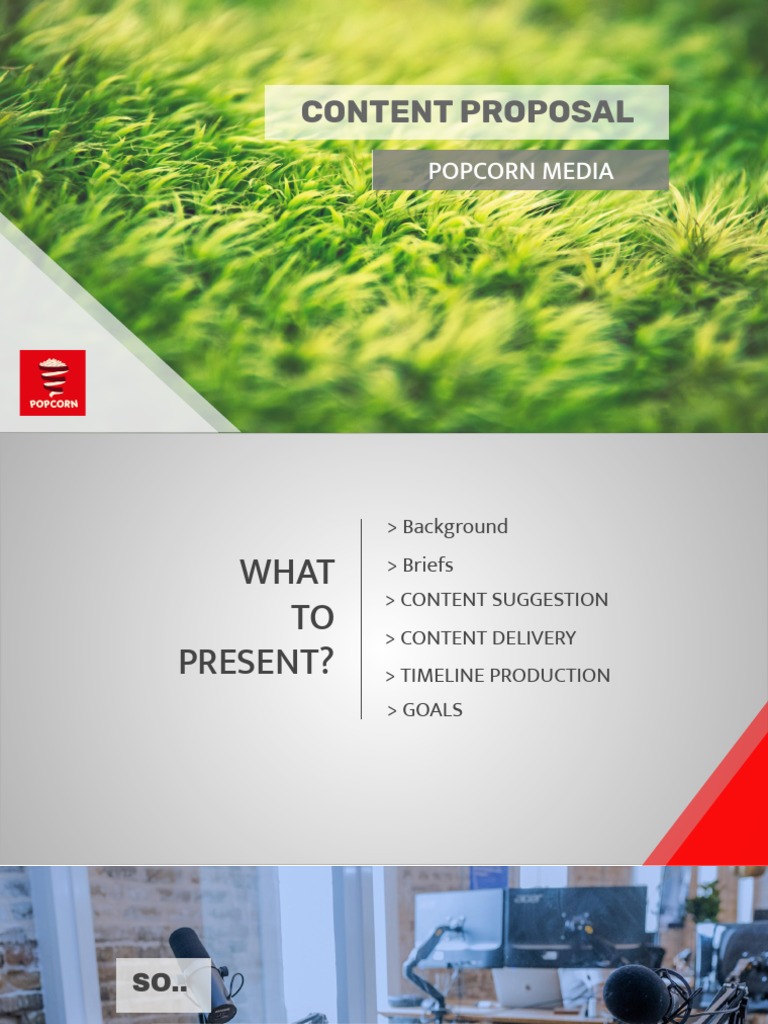 Content Production Proposal Overview | PDF | Mass Media | Communication