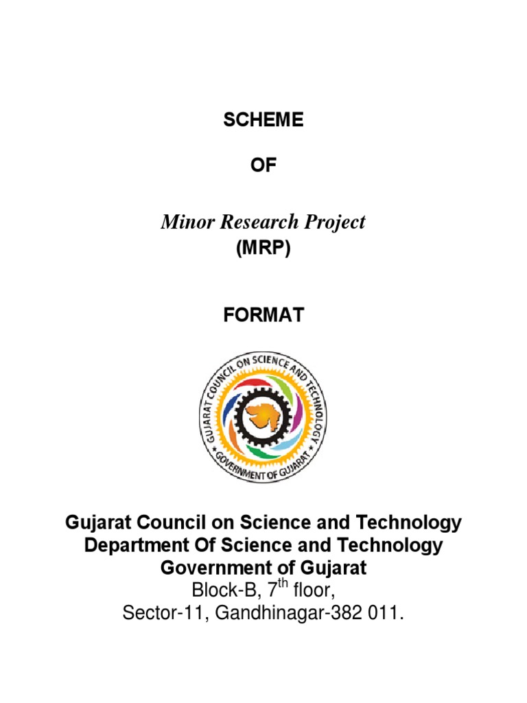 Minor Research Project Format | PDF | Research And Development | Science