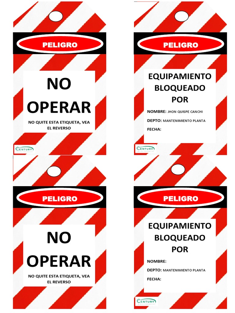 Tarjeta de Bloqueo | PDF