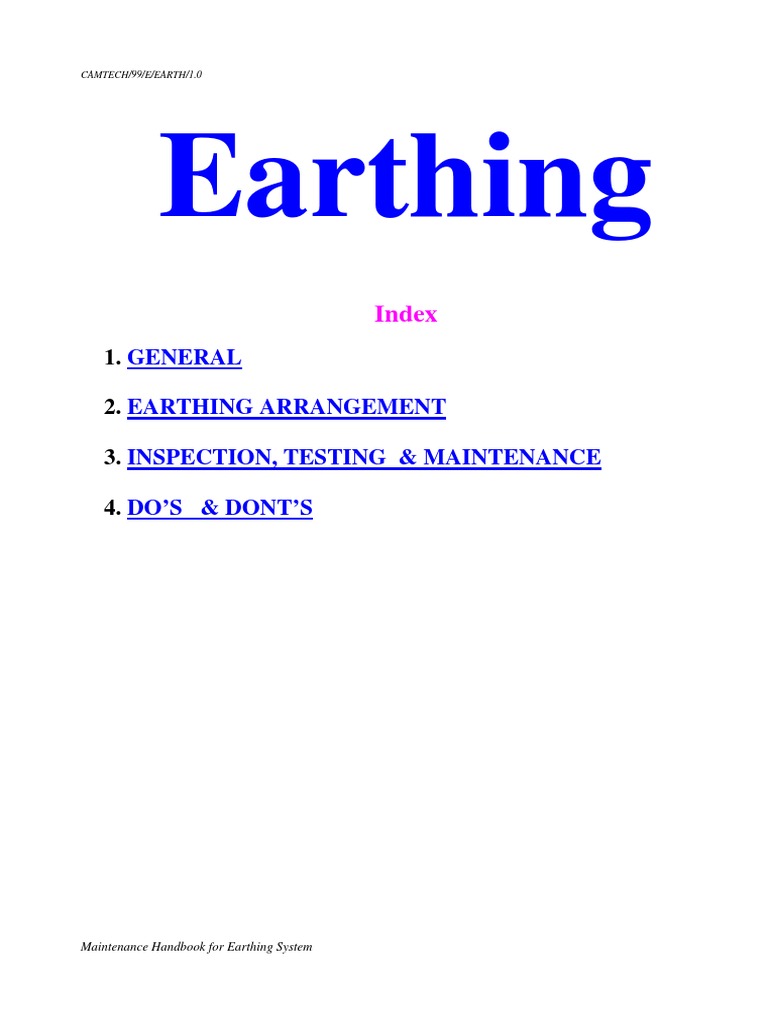 Earthing PDF | PDF | Electrical Substation | Power Engineering