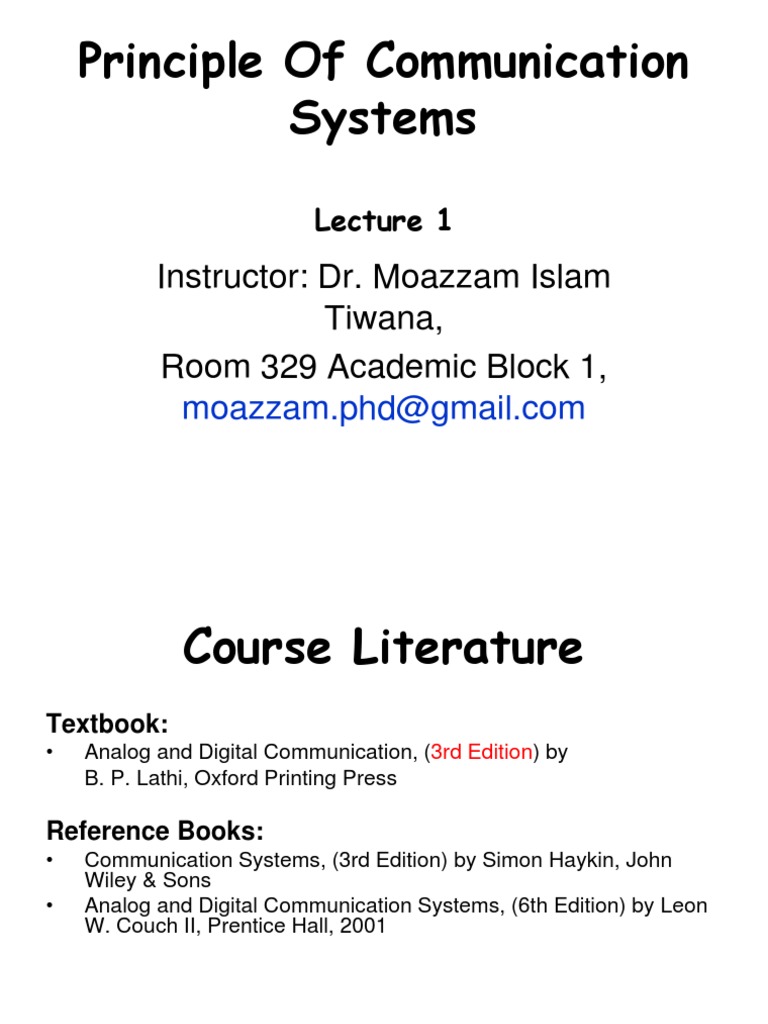 Principle of Communications System. | PDF | Digital Signal | Modulation