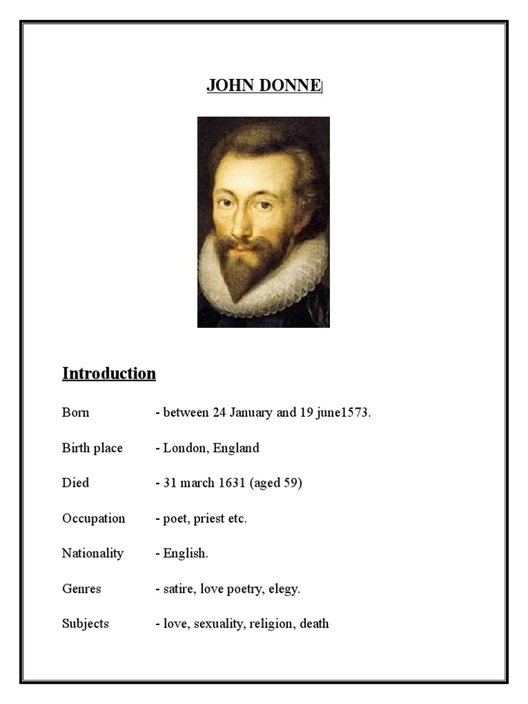 John Donne | PDF | Poetry