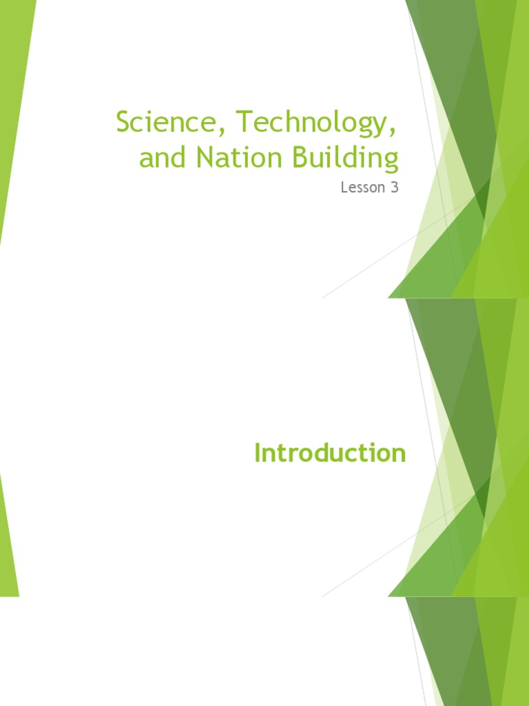 Science Technology and Nation Building | PDF | Science Education | Science
