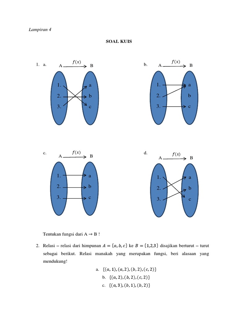 Soal Kuis Matematika | PDF