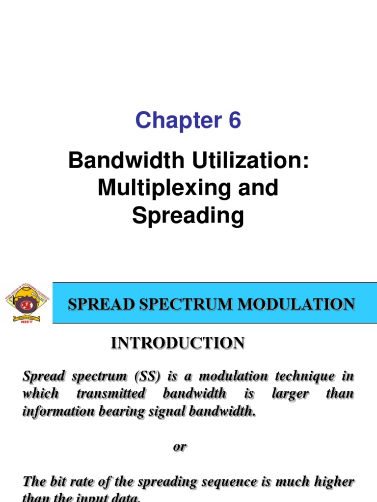 Spread Spectrum | PDF | Multiplexing | Modulation