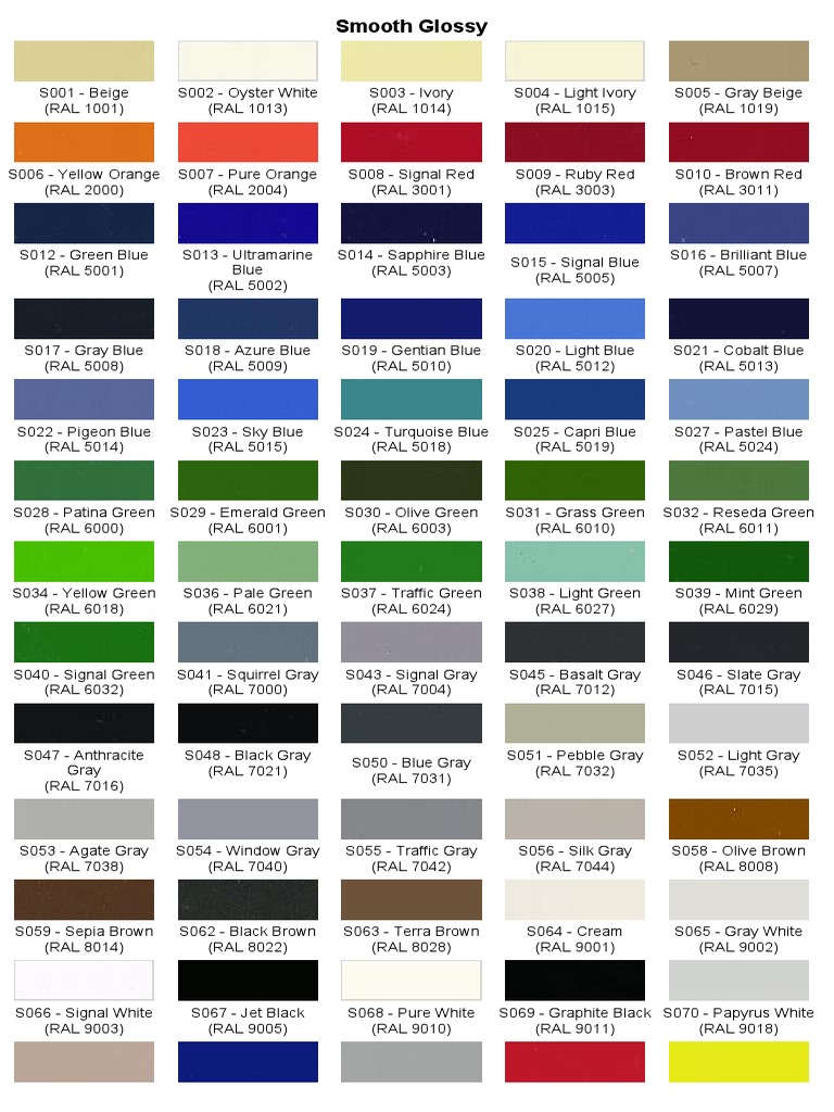 RAL Colors | PDF | Blue | Color