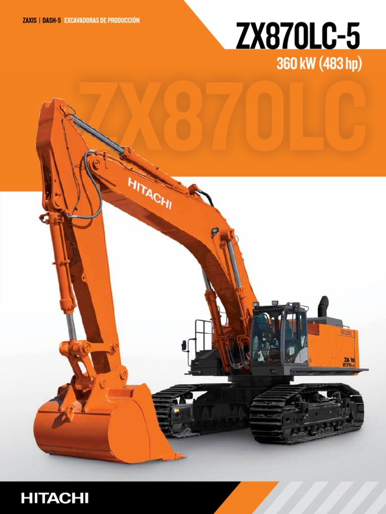 Hitachi ZX870LC 5 Spec LA | PDF | Turbocompresor | Bienes manufacturados