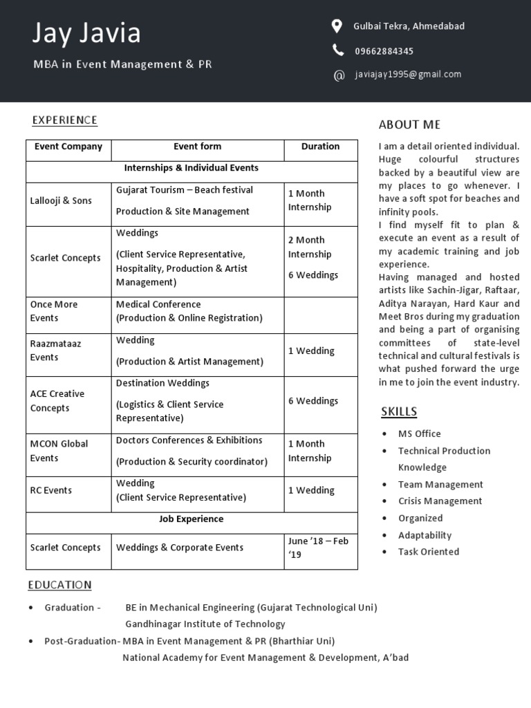 Jay Resume PDF | PDF | Business