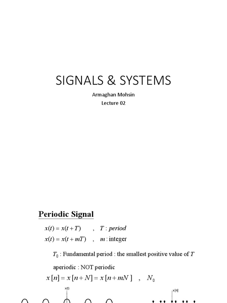 Signal and System | PDF | Discrete Time And Continuous Time | Analysis