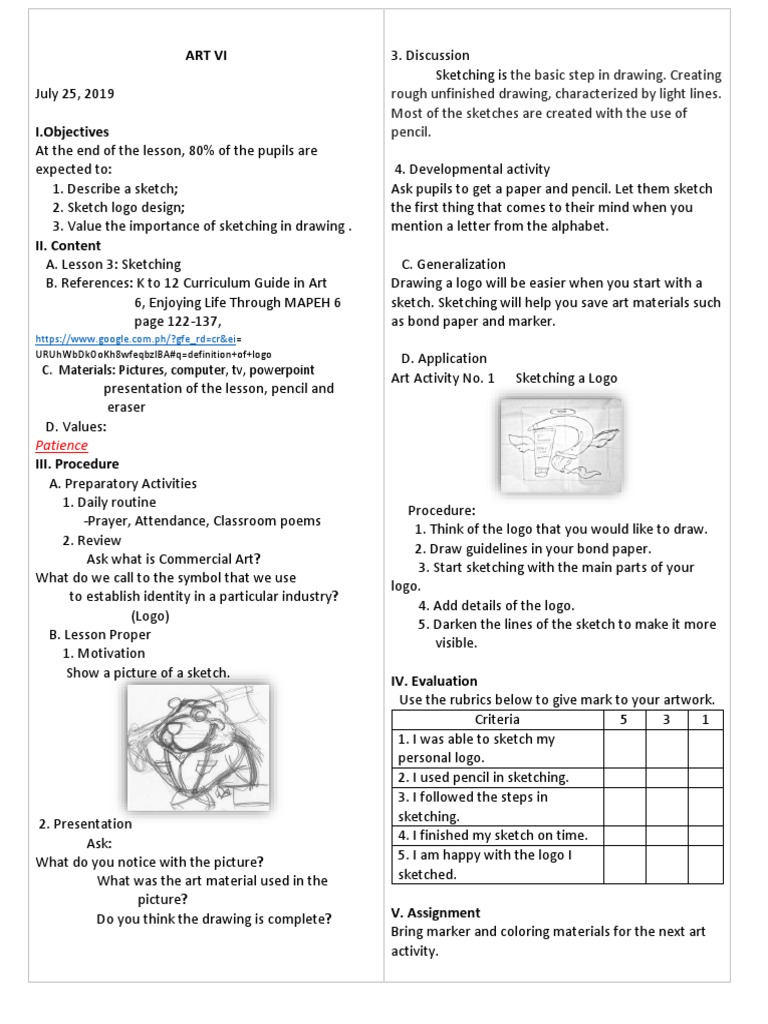 Logo Design Lesson Plan
