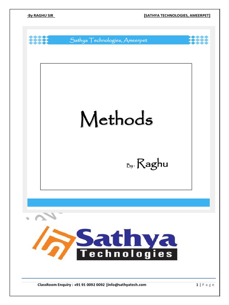 Methods New Download Free Pdf Method Computer Programming Parameter Computer Programming