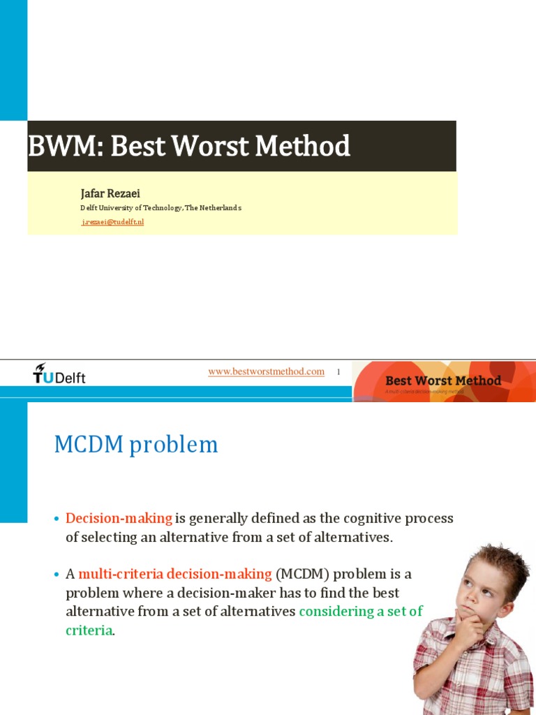 Best Worst Method BWM 2017 W | PDF | Analysis | Applied Mathematics
