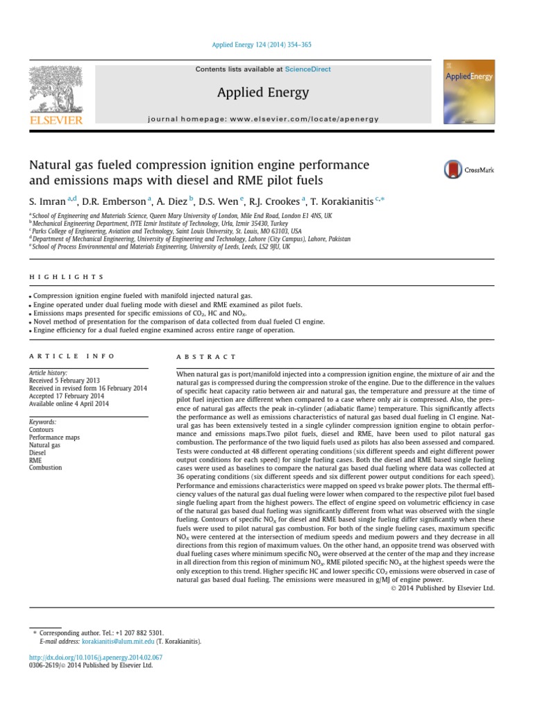 Research Paper 2 | PDF | Internal Combustion Engine | N Ox