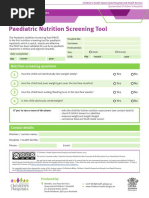 STAMP Screening Tool Pediatric | PDF | Percentile | Malnutrition