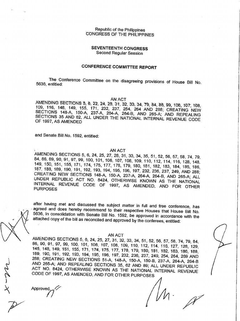 TRAIN Bicam Report PDF | PDF