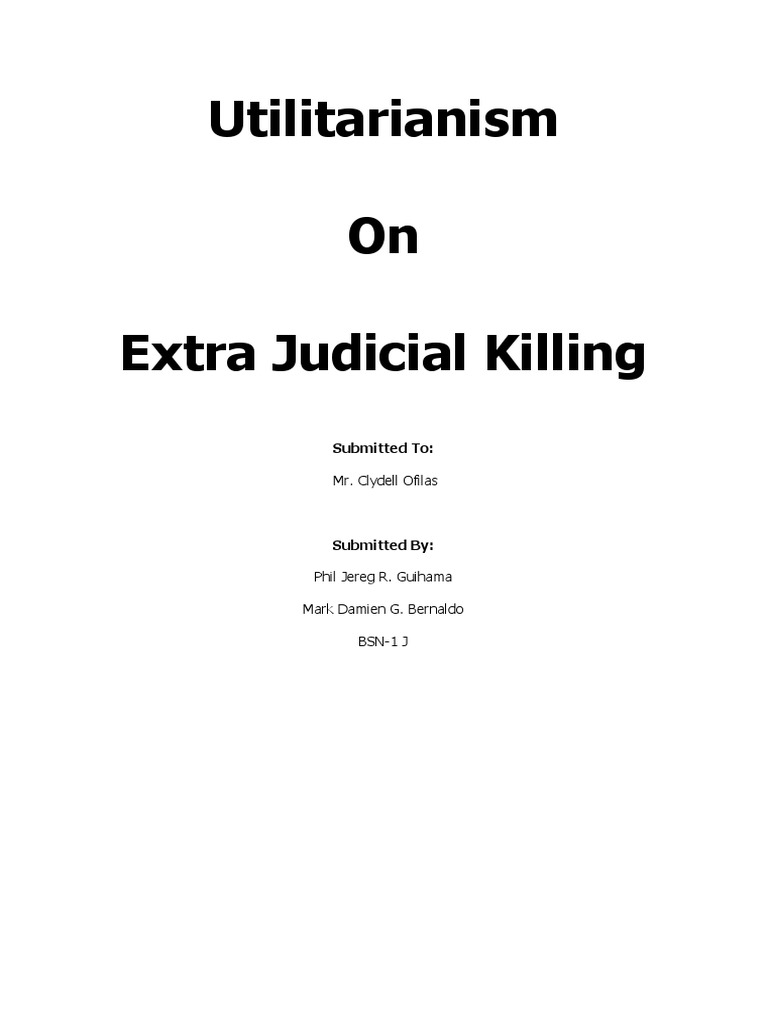 What Is Extra Judicial Killing | PDF | International Criminal Court | Rodrigo Duterte