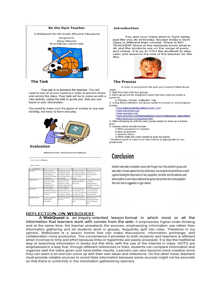 Reflection On Webquest | PDF | Career & Growth | Computers