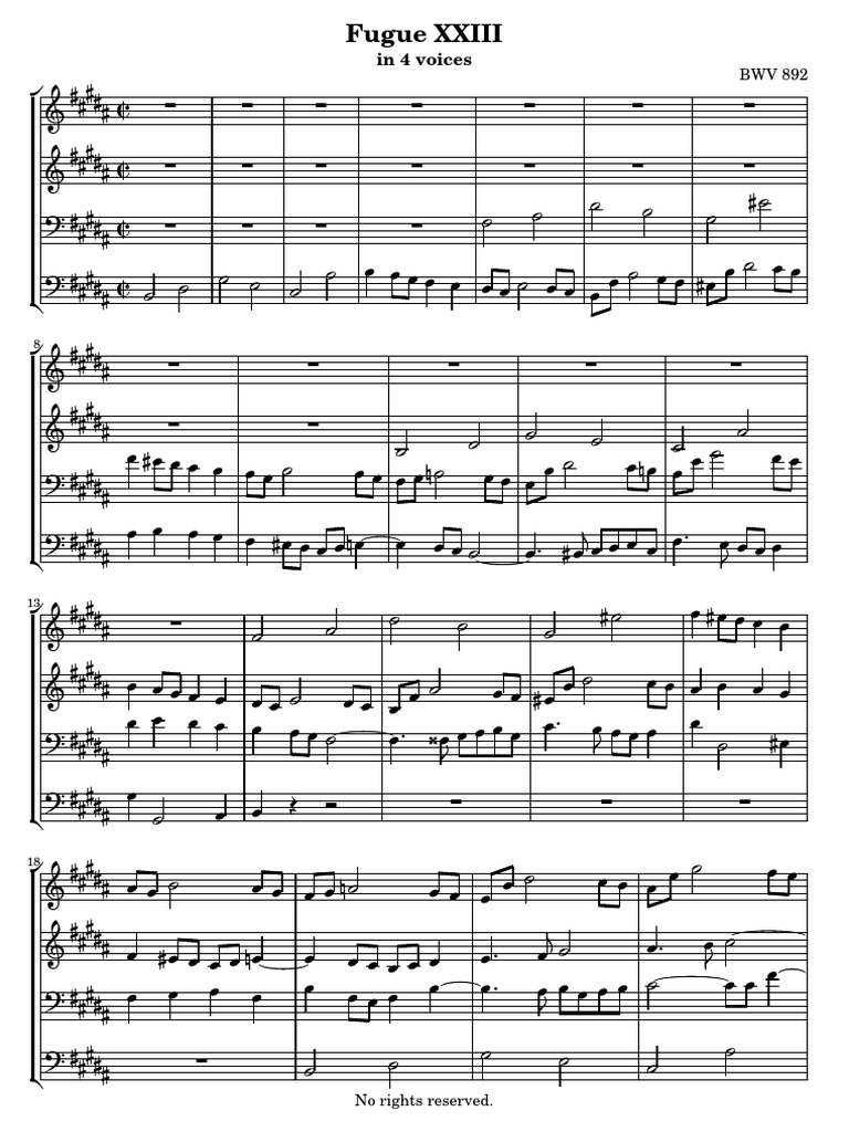 Fugue23 Expanded | PDF | Choral Compositions | Classical Music