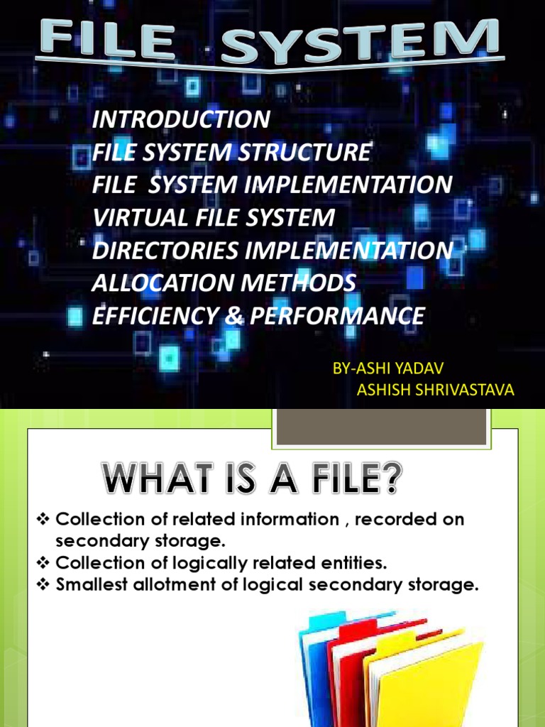 File System Structure File System Implementation Virtual File System Directories Implementation