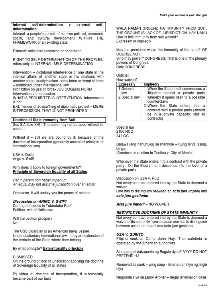 Legal Principles of State Immunity | PDF | Pardon | United States Congress
