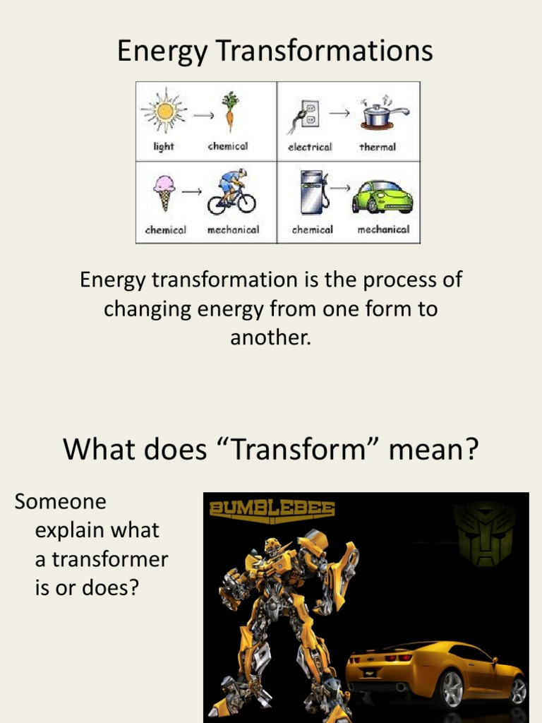 Energy Transformation Guide | PDF | Turbine | Electric Generator
